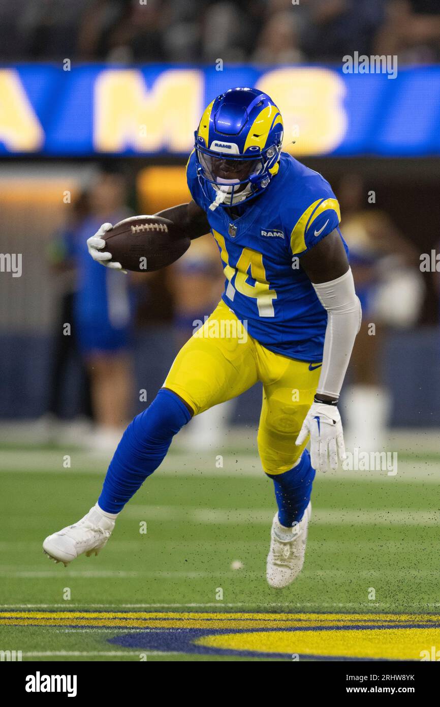 Los Angeles Rams wide receiver Tyler Johnson (14) runs with the ball ...