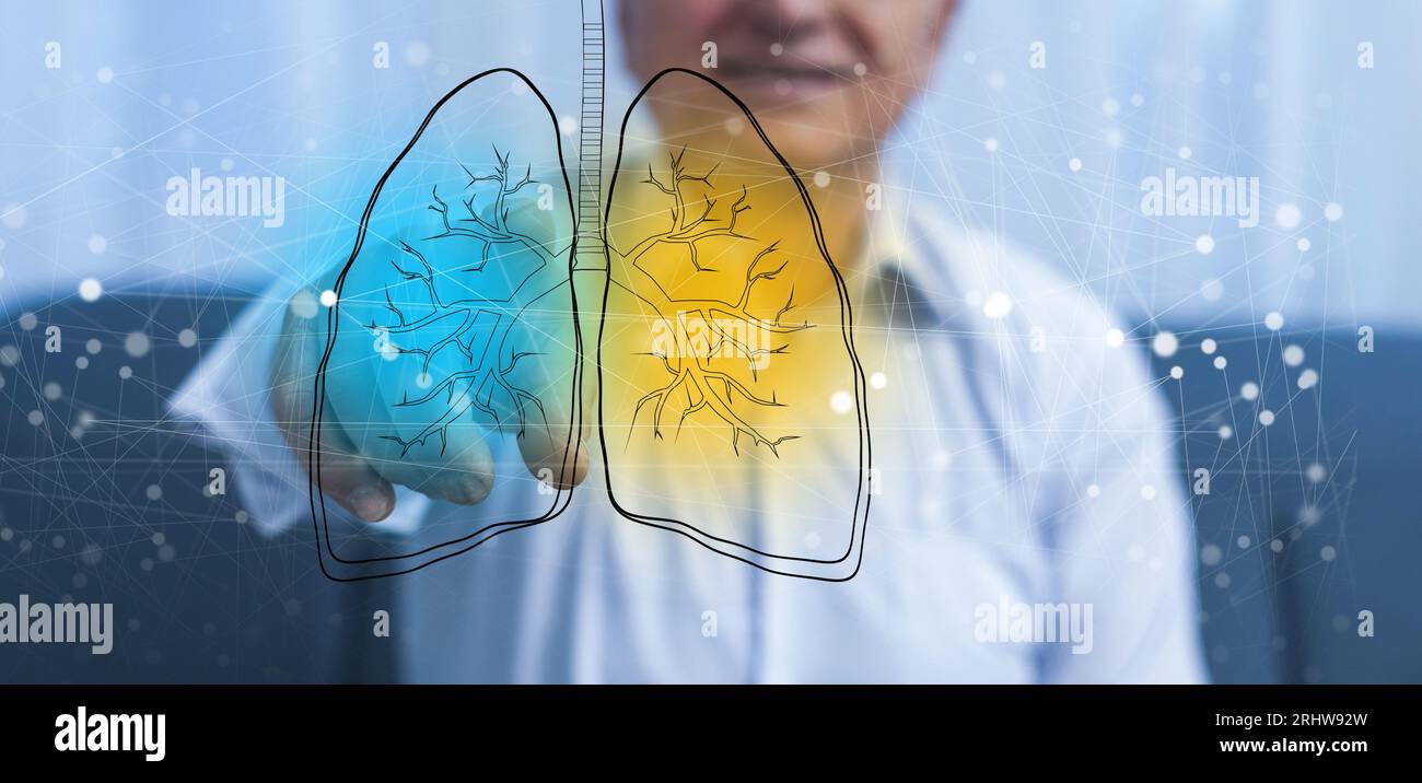 Medical doctor using advance technology big data visual display ...