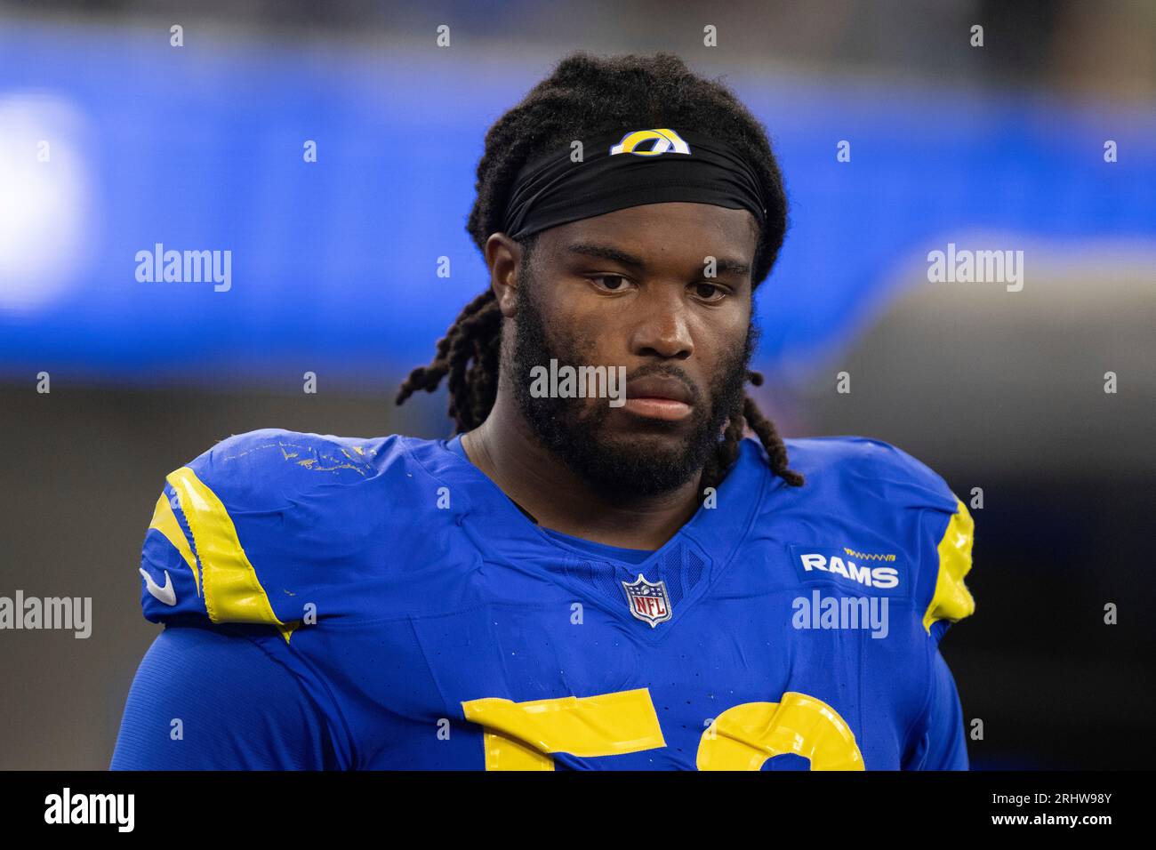 Los Angeles Rams defensive tackle Larrell Murchison (52) during the ...