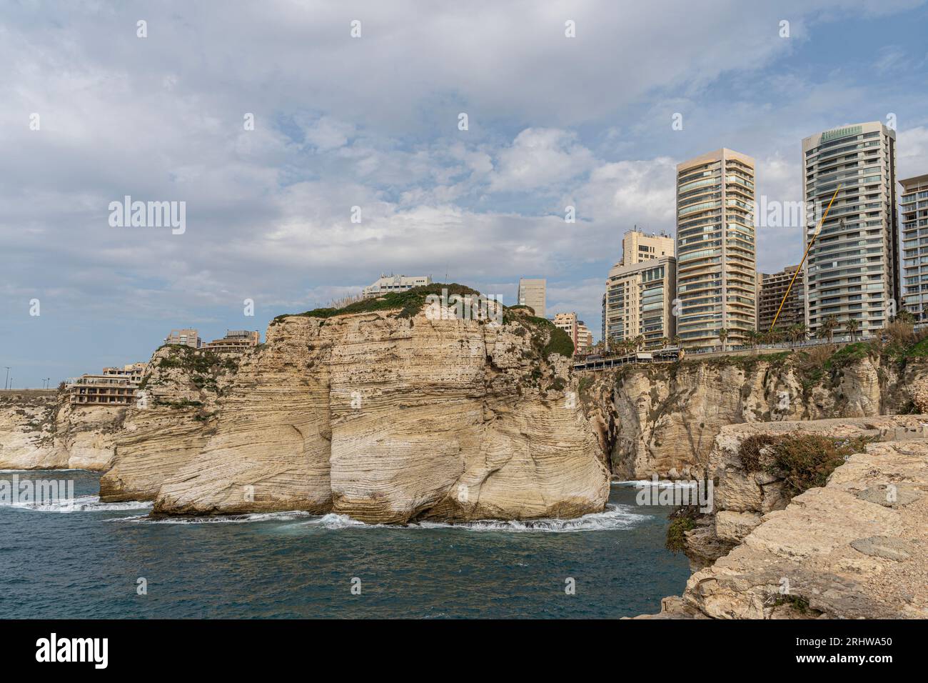 Beirut pigeon rock hi-res stock photography and images - Alamy