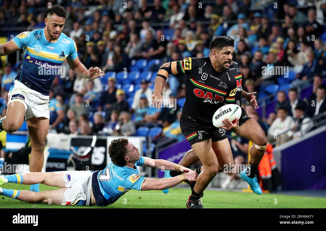 Gold Coast, Australia. 19th Aug, 2023. Tyrone Peachey of the Panthers ...