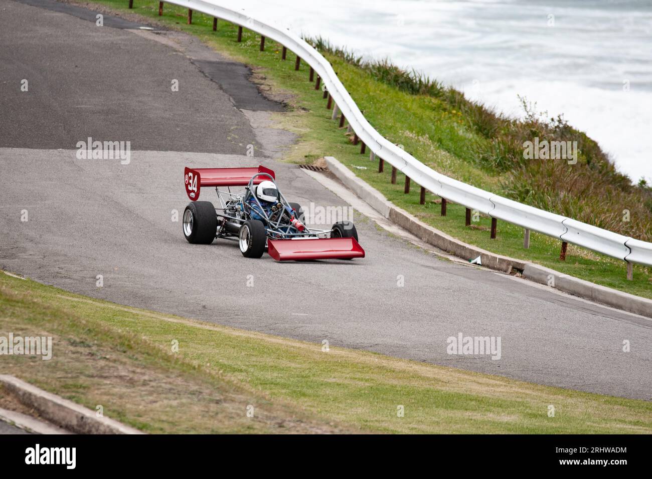 Club level open wheel race car competing in a hillclimb event in ...