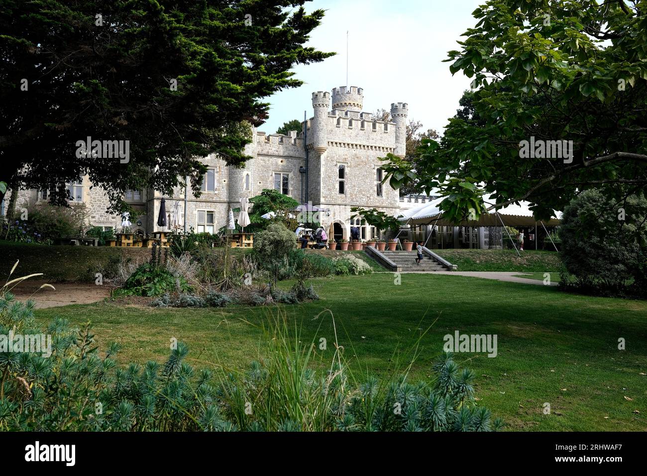 whitstable castle and grounds,whitstable,kent,uk august 18 2023 Stock ...