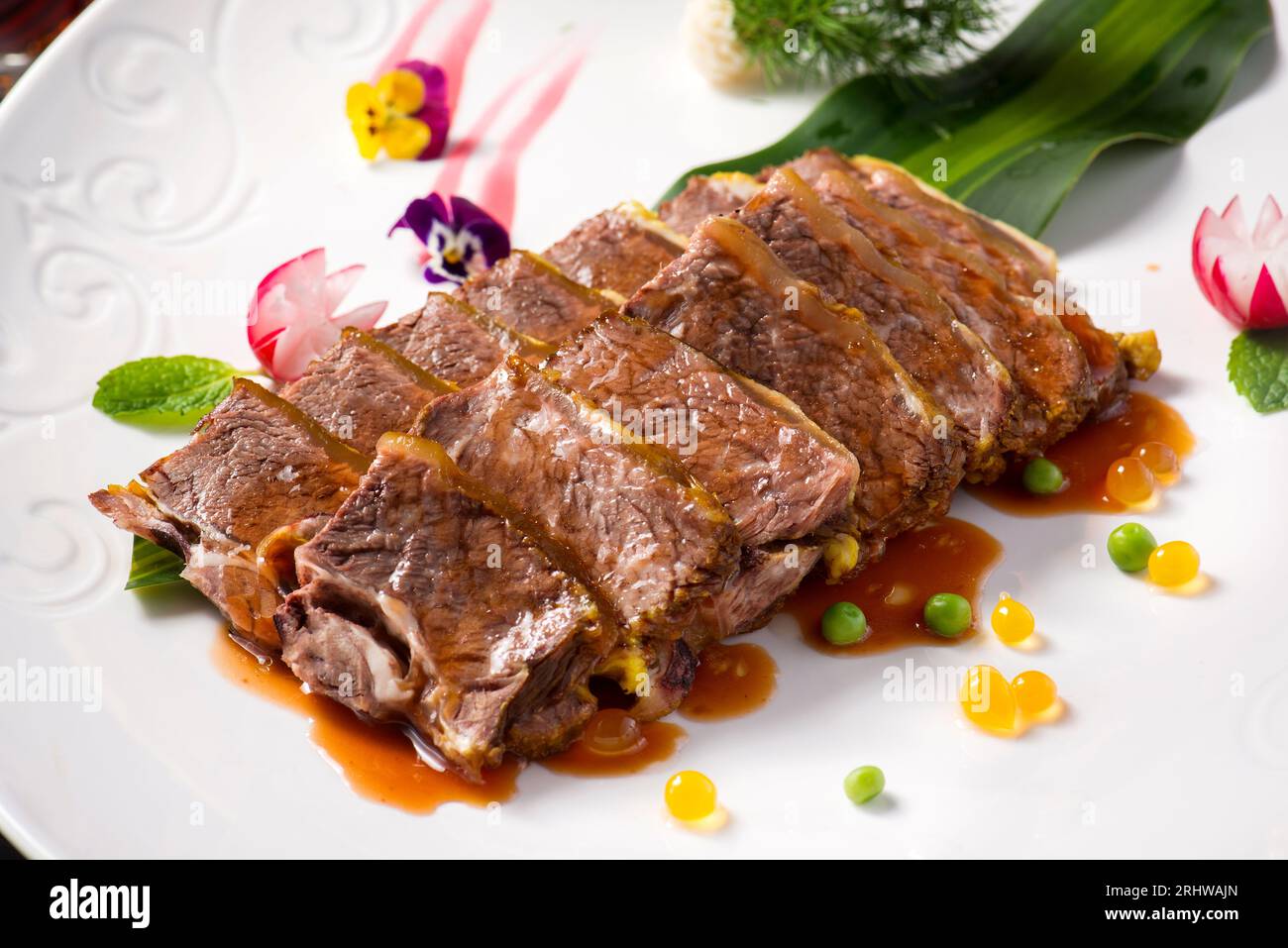 Chinese food- Braised Short Ribs, Beef rib steak Stock Photo - Alamy