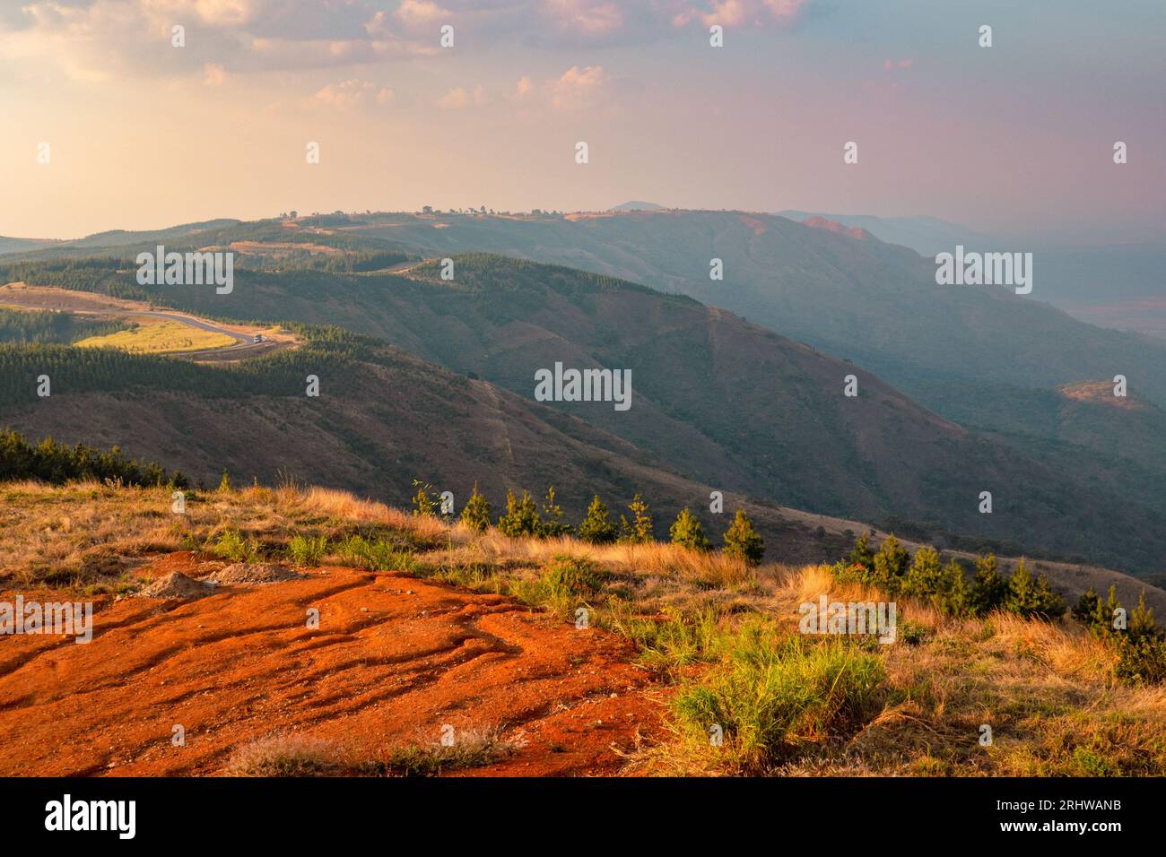 Scenic view of Rift Valley seen from the Great Rift Valley viewpoint in ...