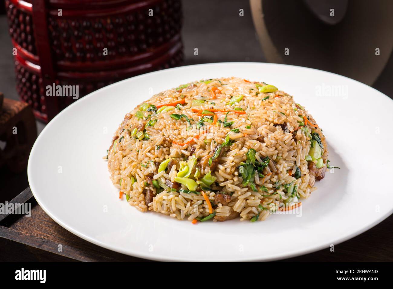 Mustard Cabbage Rice，gai choy with rice，Fried Rice with Asian Mustard ...