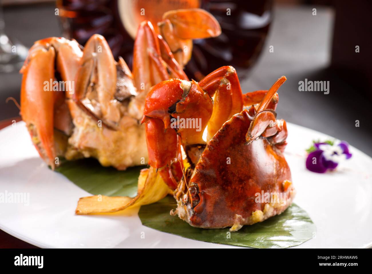 pan Fried Crab, Asian Food Stock Photo - Alamy