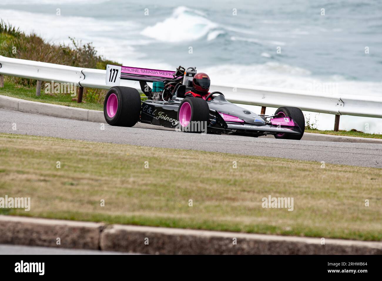 Club level open wheel race car competing in a hillclimb event in ...