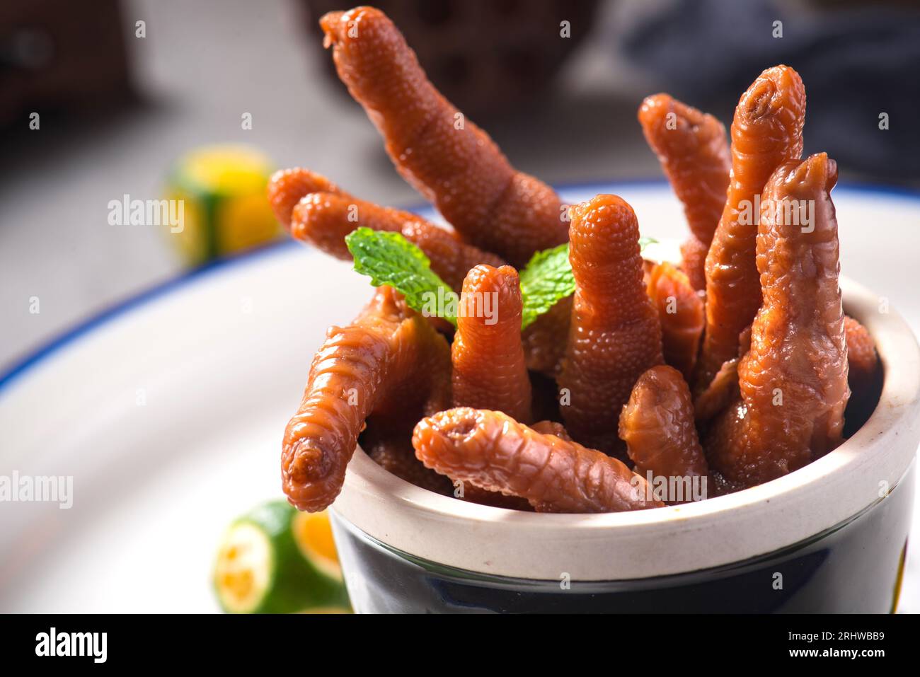 Fried chicken feet hi-res stock photography and images - Alamy