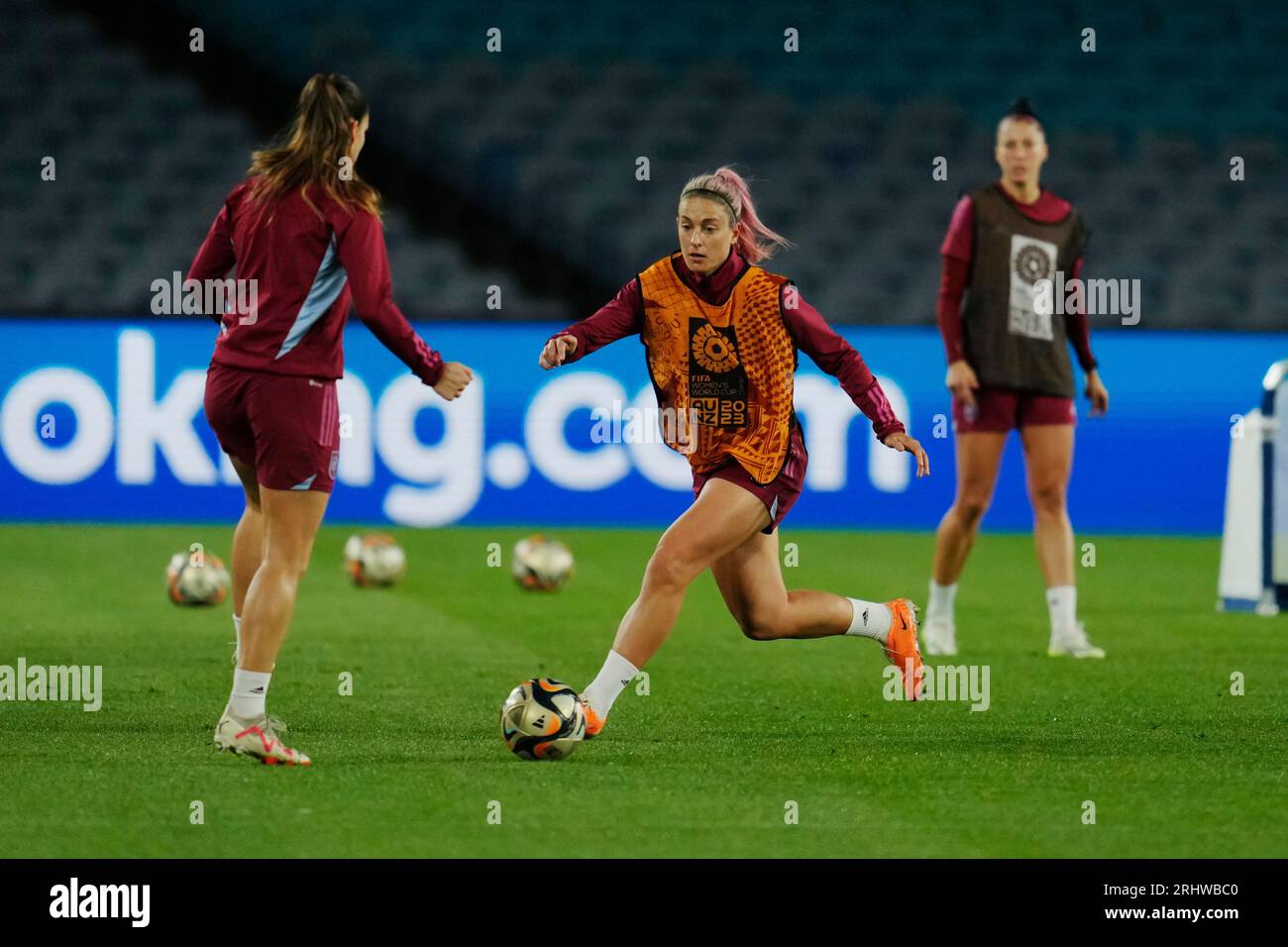 Spain's Alexia Putellas, center, trains ahead of the FIFA Women's World ...