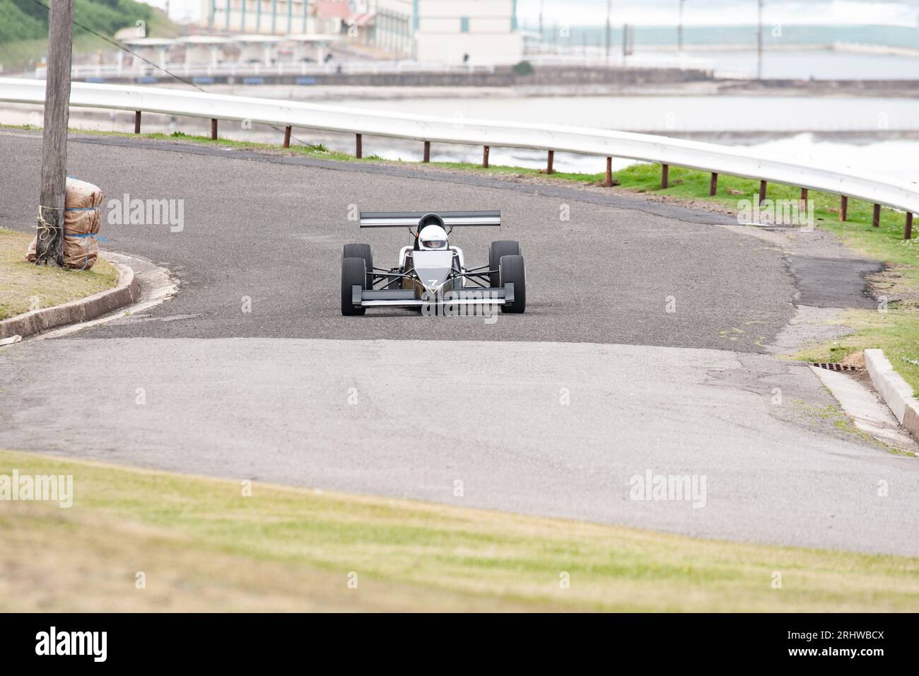 Club level open wheel race car competing in a hillclimb event in ...