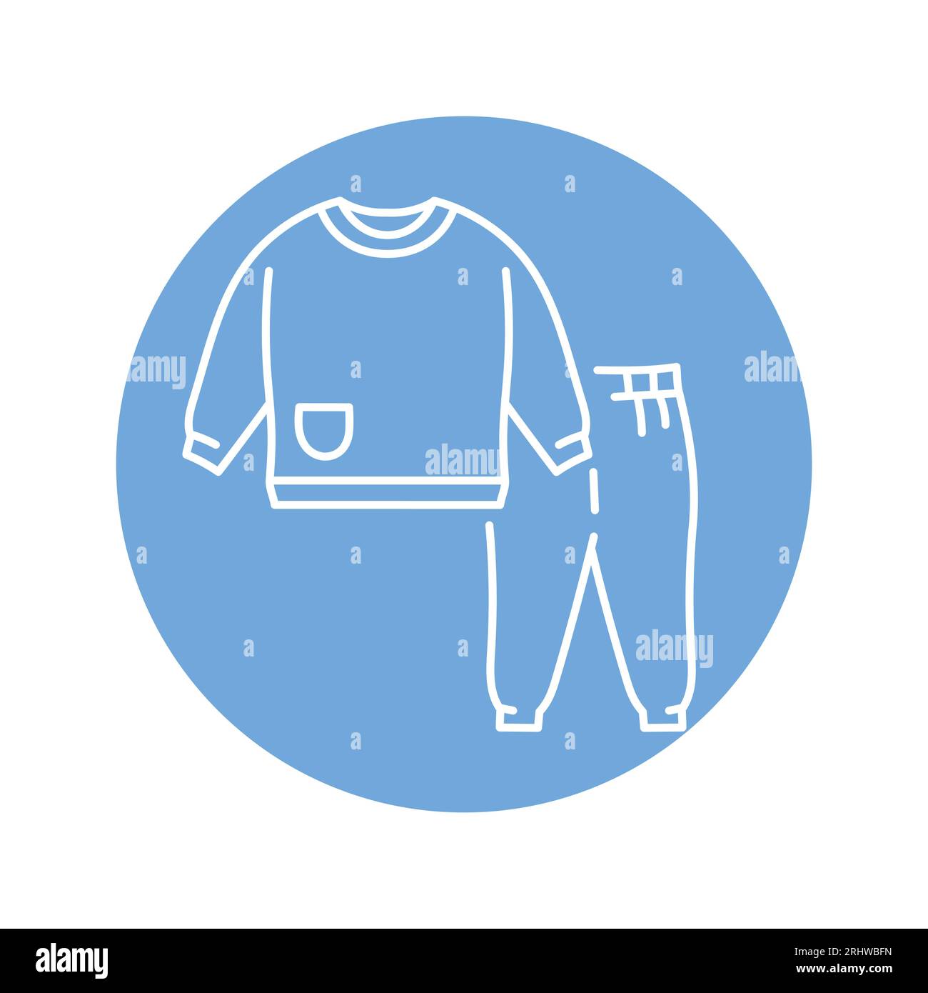 Baby jacket and pants black line icon. Pictogram for web page, mobile ...