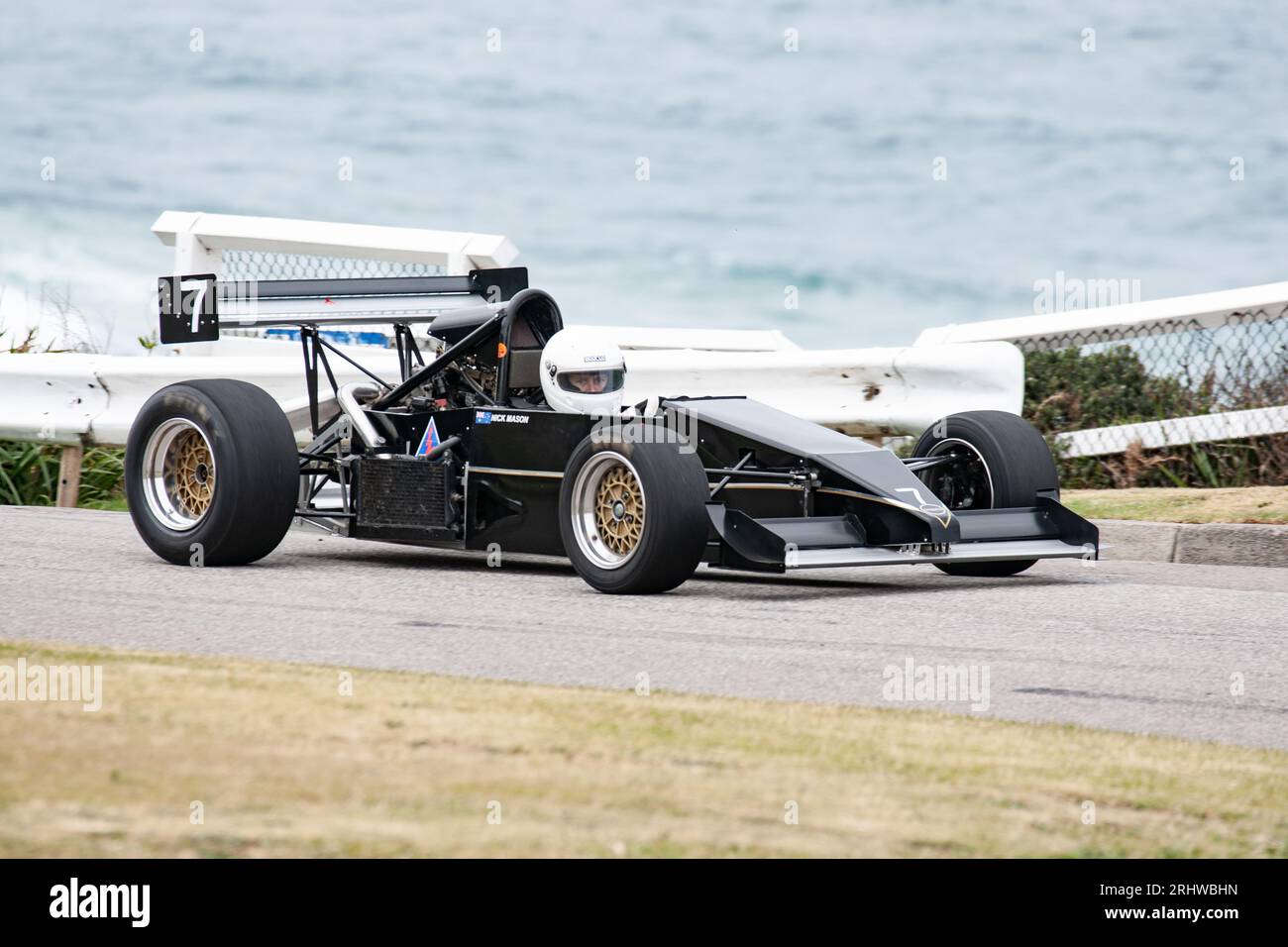 Club level open wheel race car competing in a hillclimb event in ...