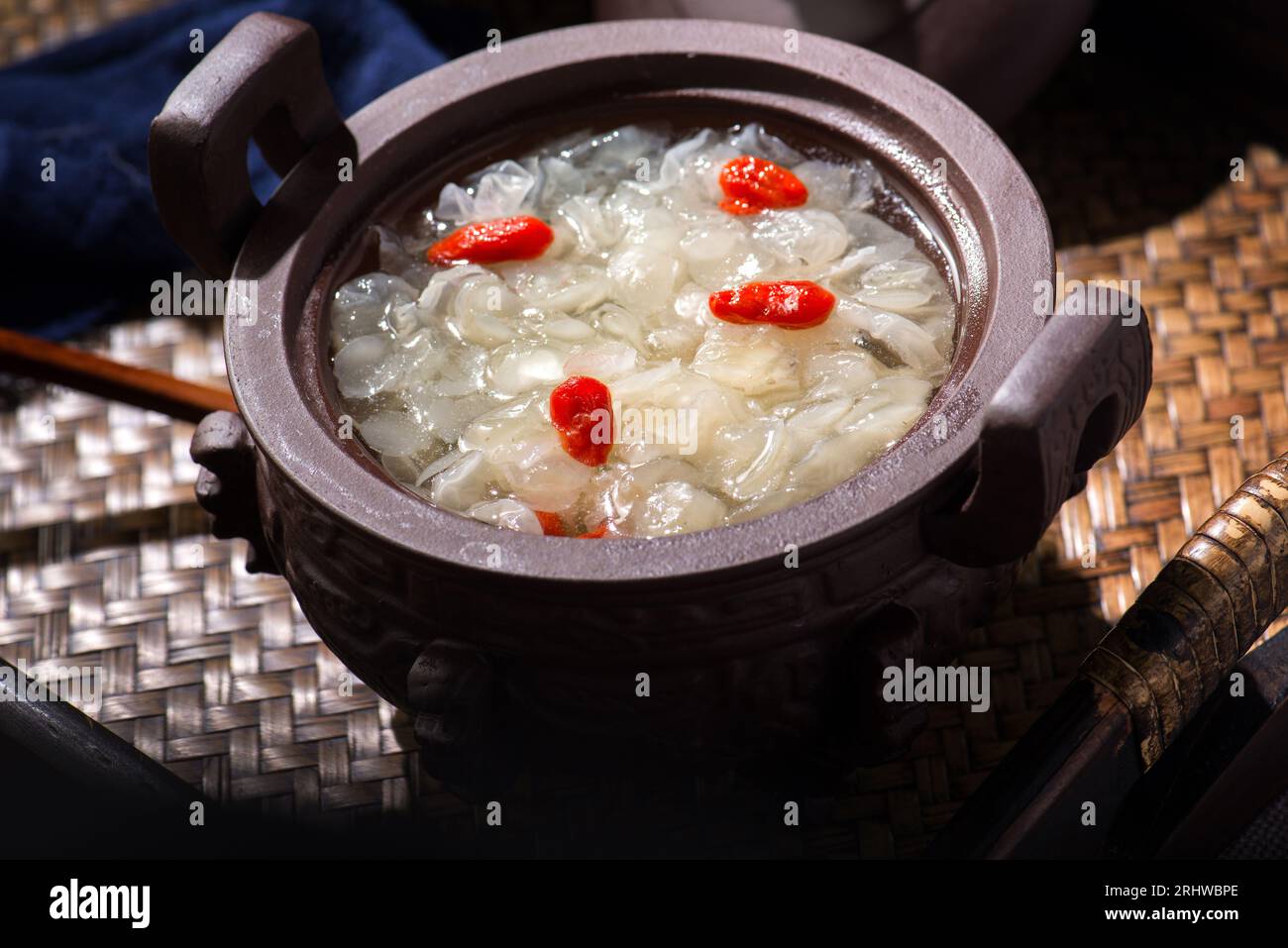 Nourishing red date, white fungus and lotus seed soup Stock Photo - Alamy