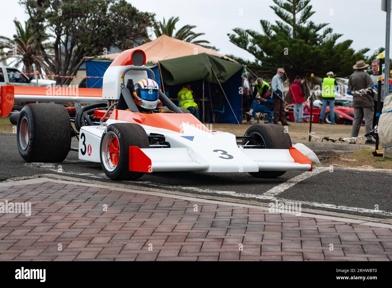 Club level open wheel race car competing in a hillclimb event in ...