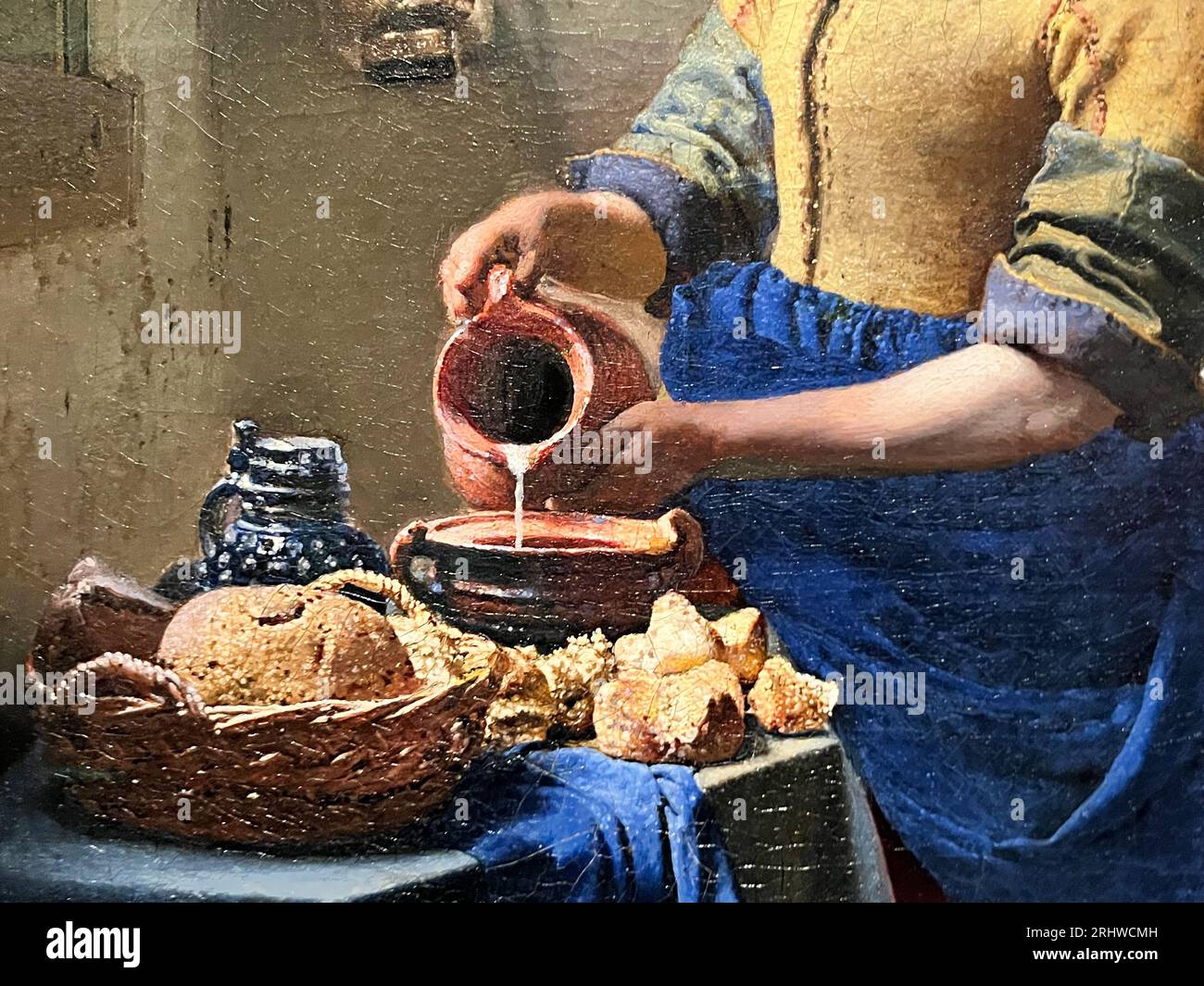 Amsterdam, Netherlands. August 6, 2023. Close up of famous painting of ...