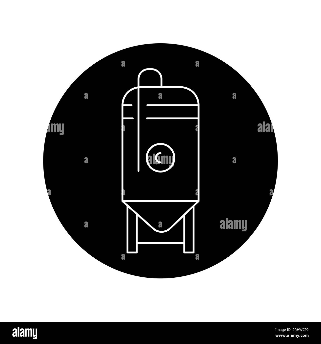 Brewing process black line icon. Pictogram for web page, mobile app ...