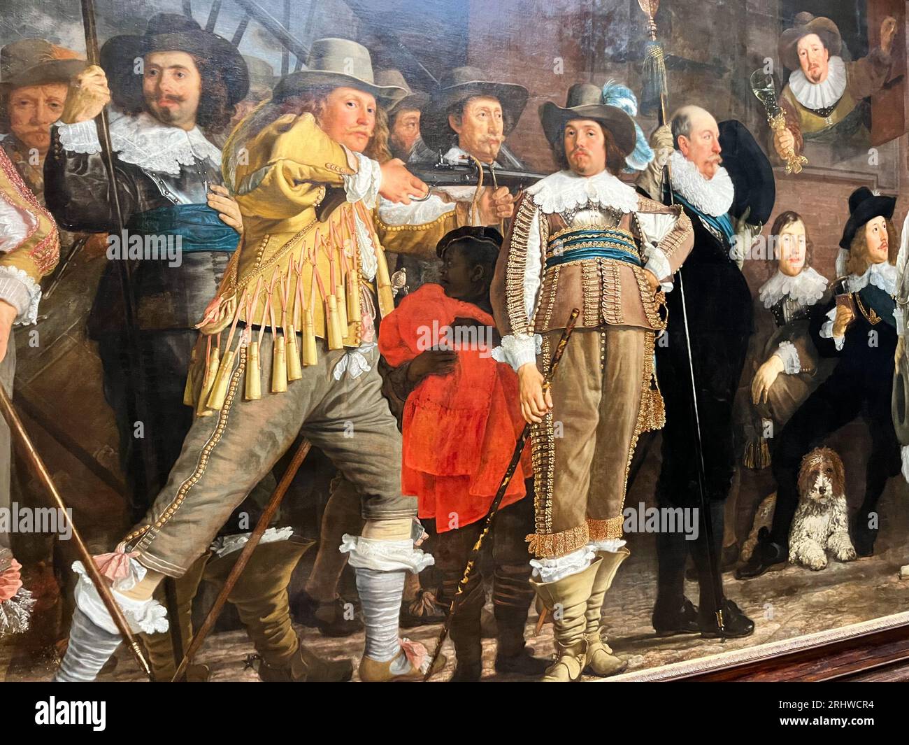 Amsterdam, Netherlands. August 6, 2023. Close up of famous painting of ...