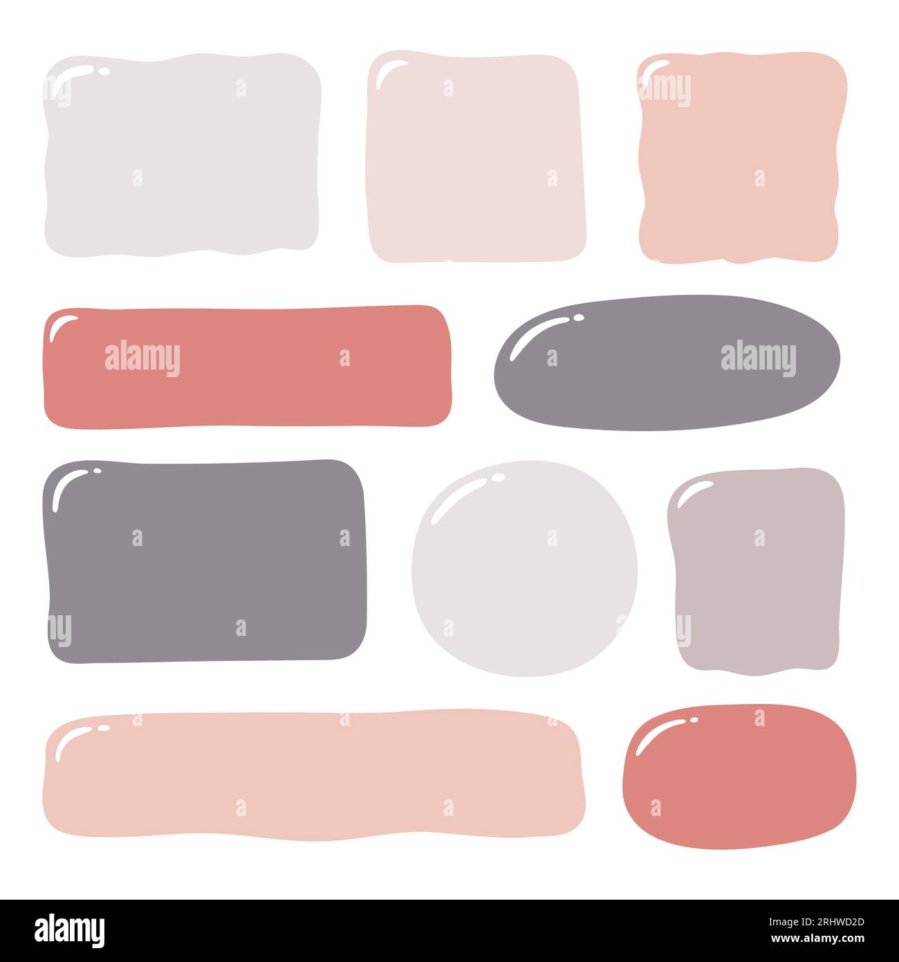 Minimalistic speech bubbles set. Vector blank quote frames Stock Vector ...