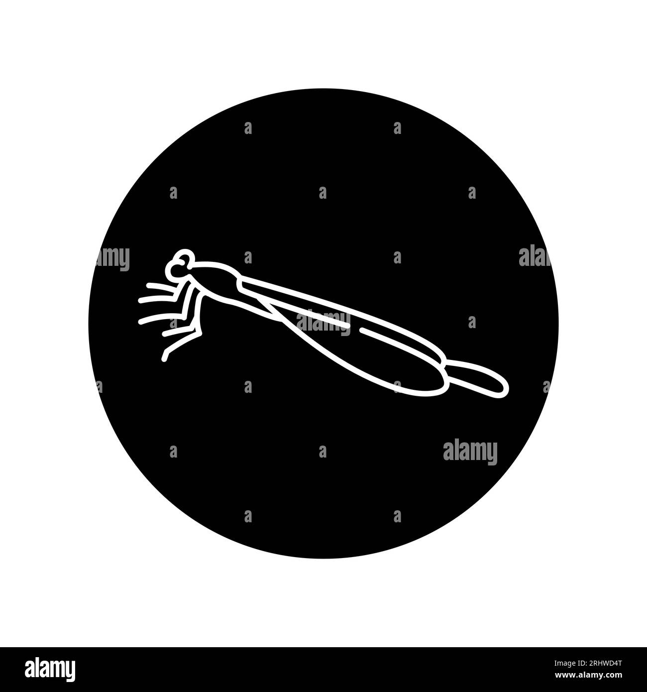 Dragonfly black line icon. Pictogram for web page, mobile app, promo ...