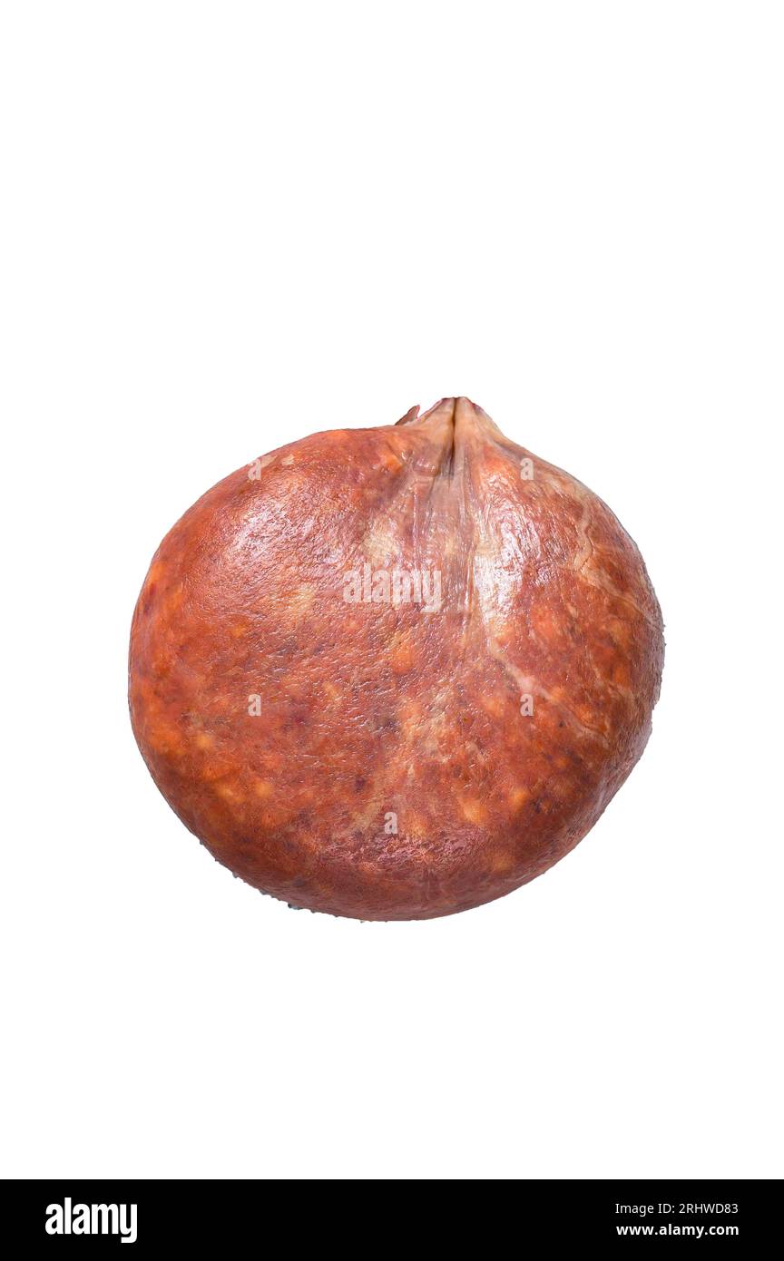 Sobrassada cured meat sausage from ground pork, paprika and spices ...