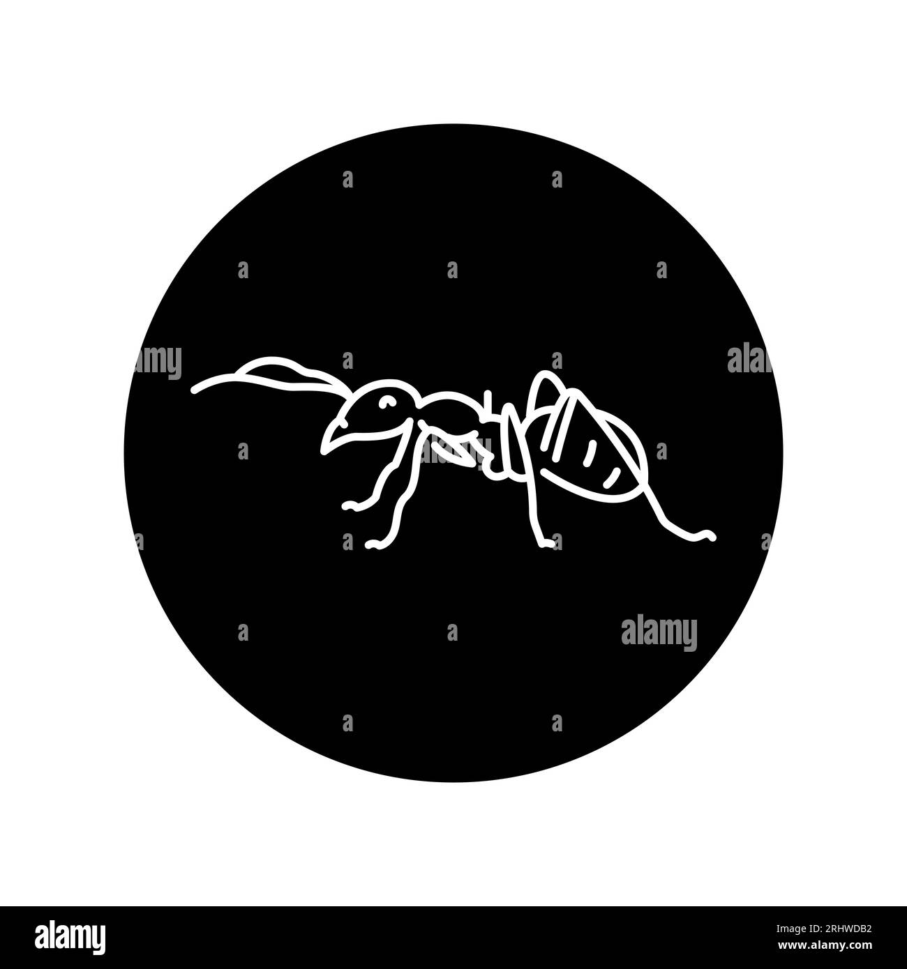 Ant black line icon. Pictogram for web page, mobile app, promo Stock ...