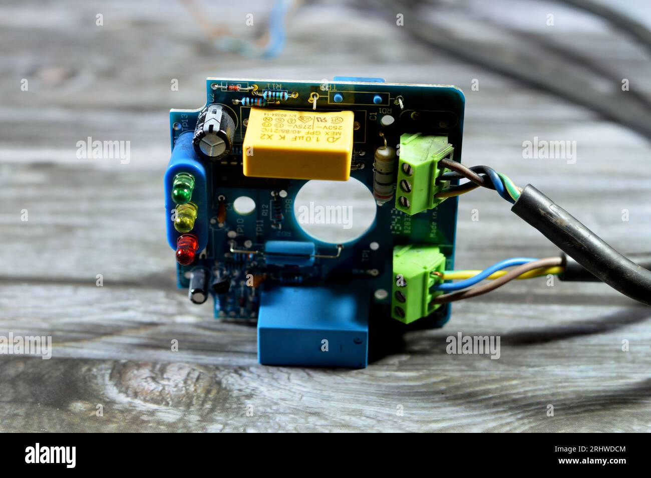 Cairo, Egypt, July 26 2023: Burnt water pump automatic pressure control ...