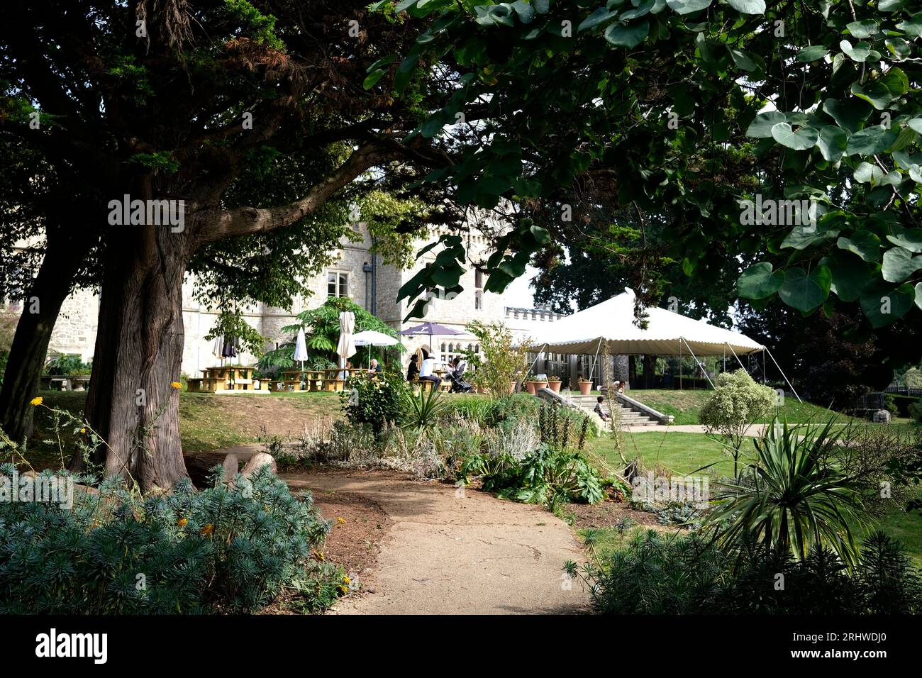 whitstable castle and grounds,whitstable,kent,uk august 18 2023 Stock ...