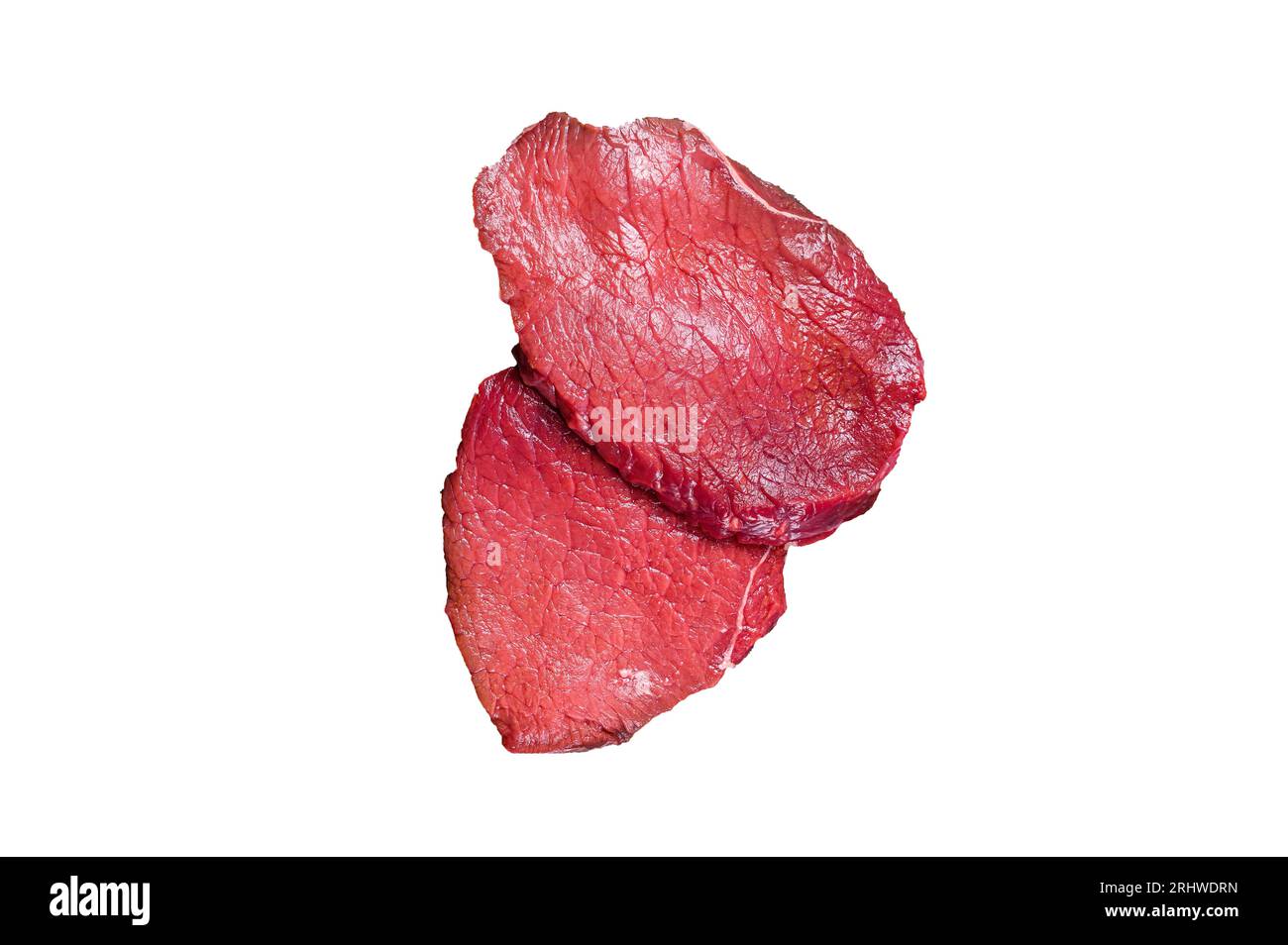 Raw black angus beef meat sirloin steak. High quality Isolate, white ...