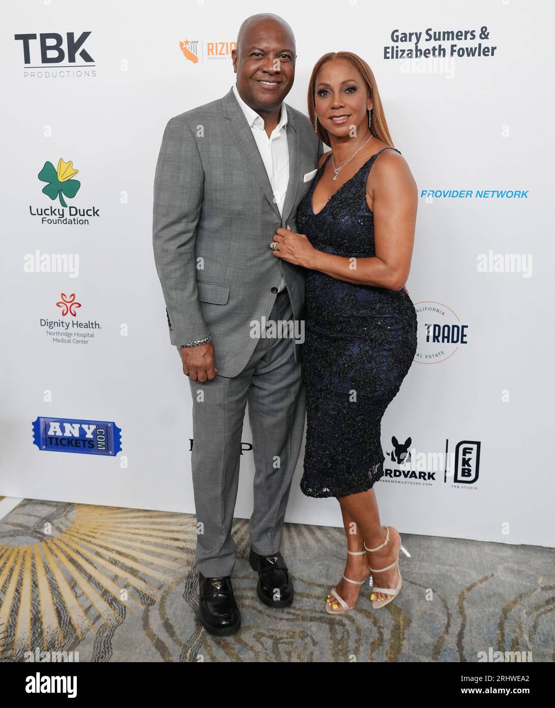 (L-R) Rodney Peete and Holly Robinson Peete at the 23rd Harold & Carole ...