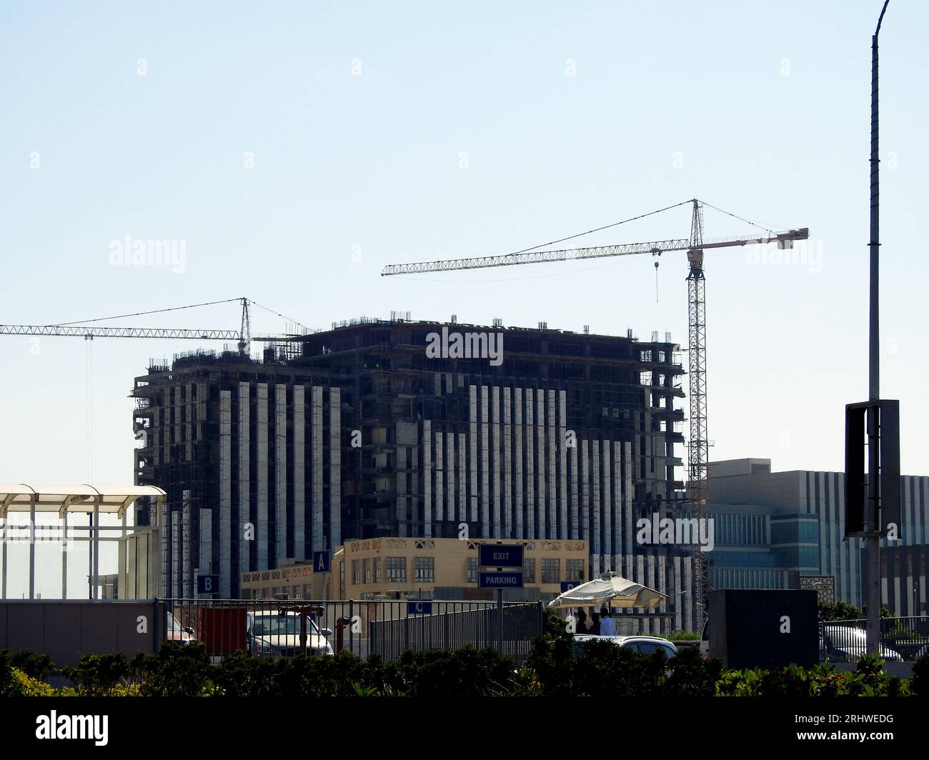 Giza, Egypt, July 21 2023: New development in Sheikh Zayed city in Giza ...