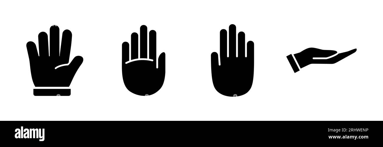 Gesture symbols Black and White Stock Photos & Images - Alamy