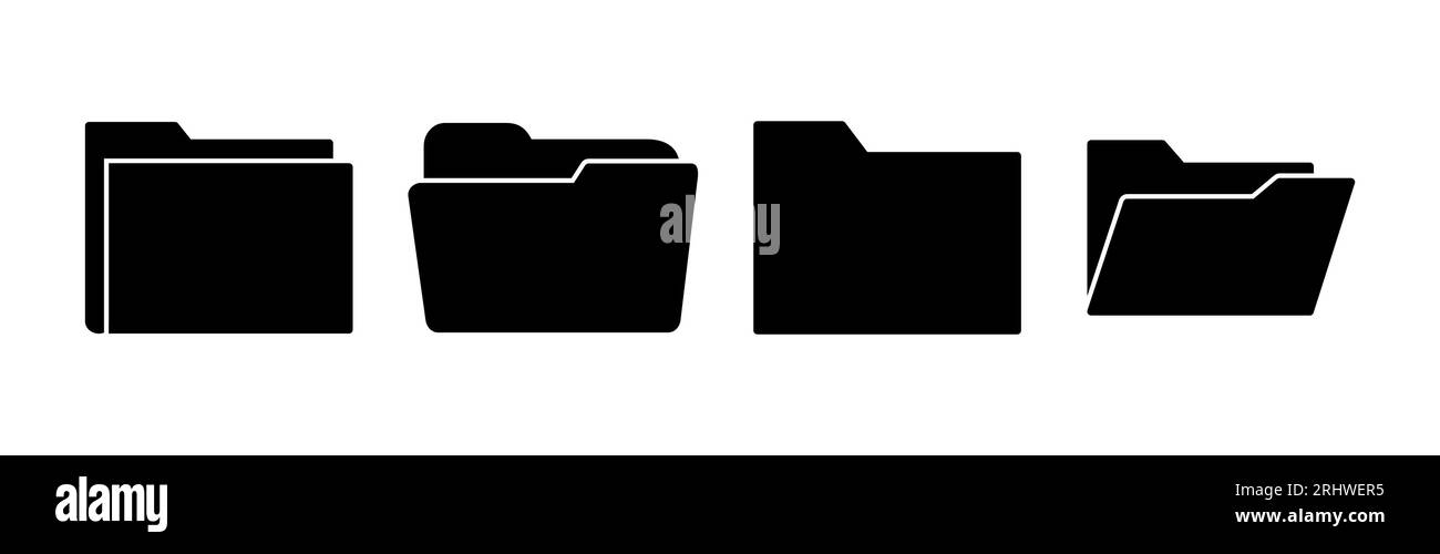 Folder icon vector. document folder icon Stock Vector Image & Art - Alamy