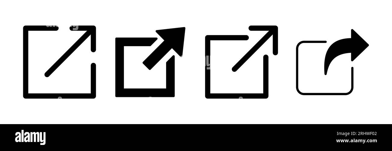 External link icon vector. hyperlink chain symbol. download, share ...