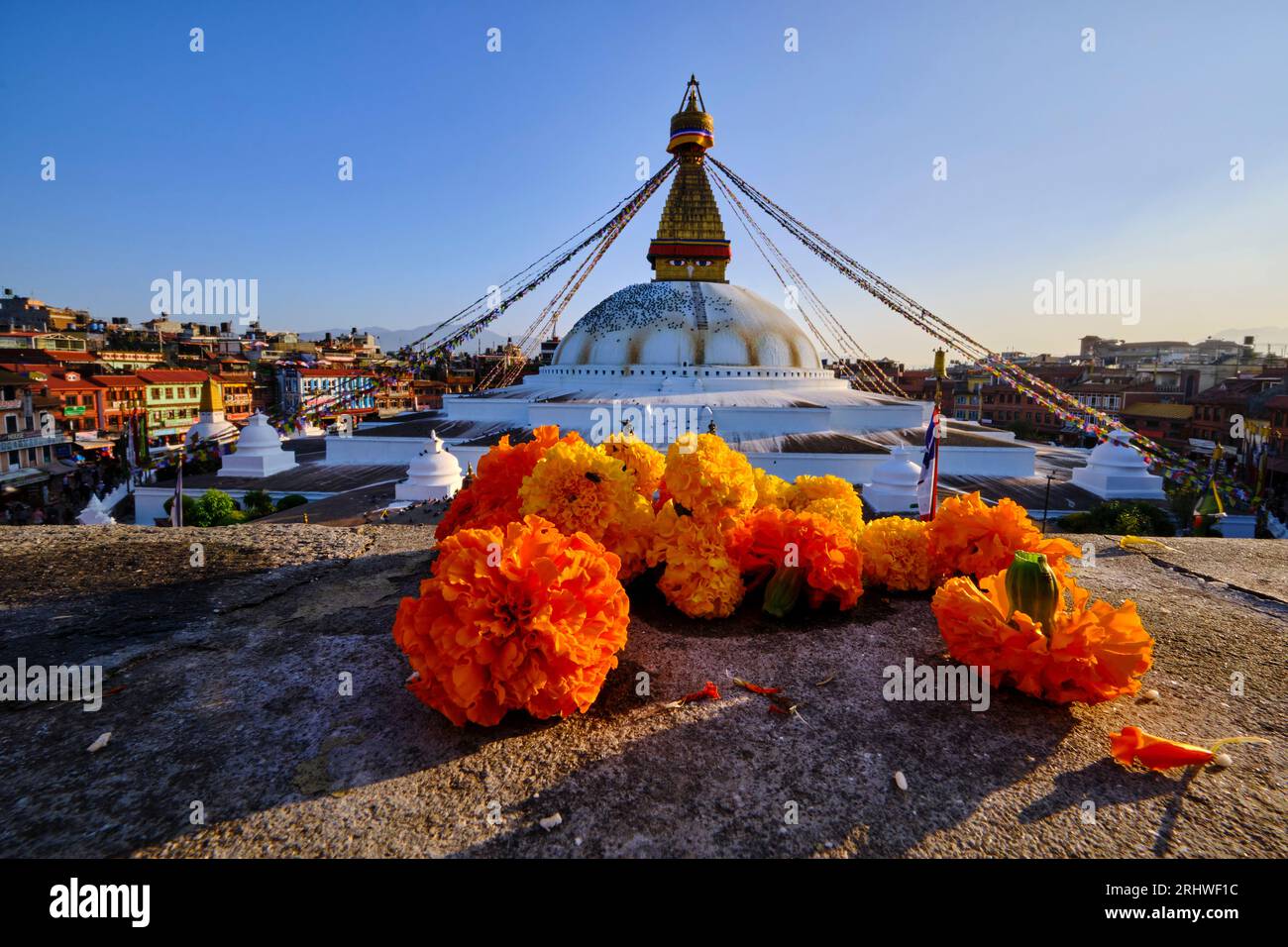 Nepal, Kathmandu valley, Buddhist stupa of Bodnath Stock Photo - Alamy