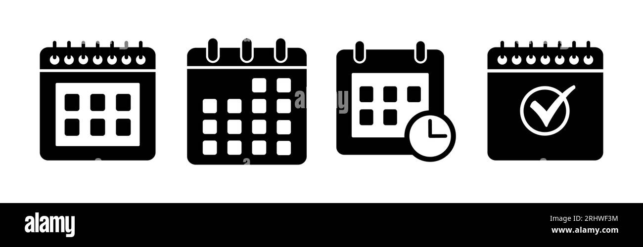 calendar icon vector. Calender symbol Stock Vector Image & Art - Alamy