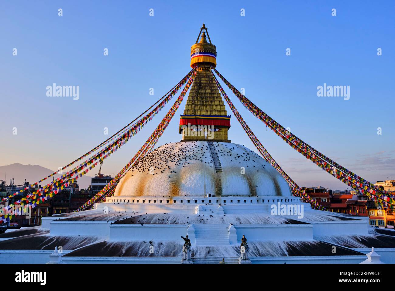 Nepal, Kathmandu valley, Buddhist stupa of Bodnath Stock Photo - Alamy