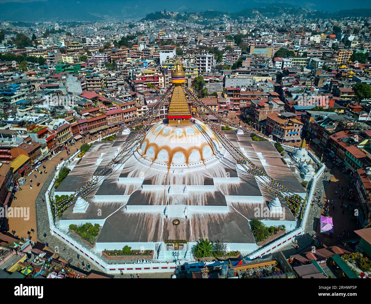 Vue du temple de kathmandu hi-res stock photography and images - Alamy