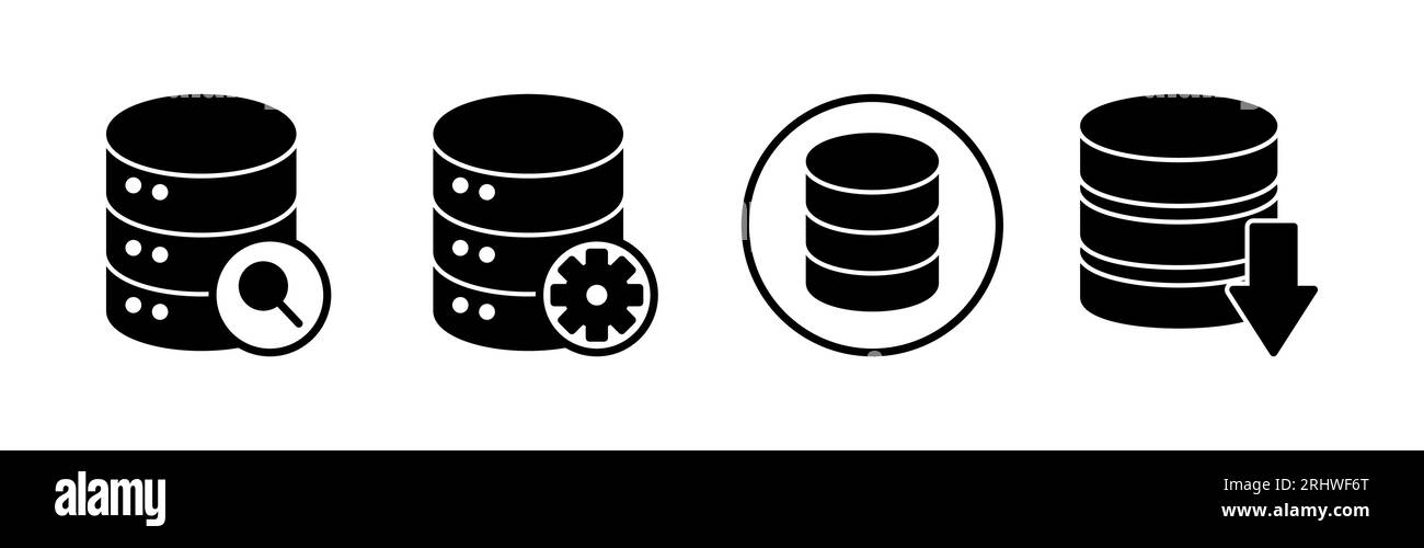 Database Icon Vector Server Icon Storage Stock Vector Image And Art Alamy