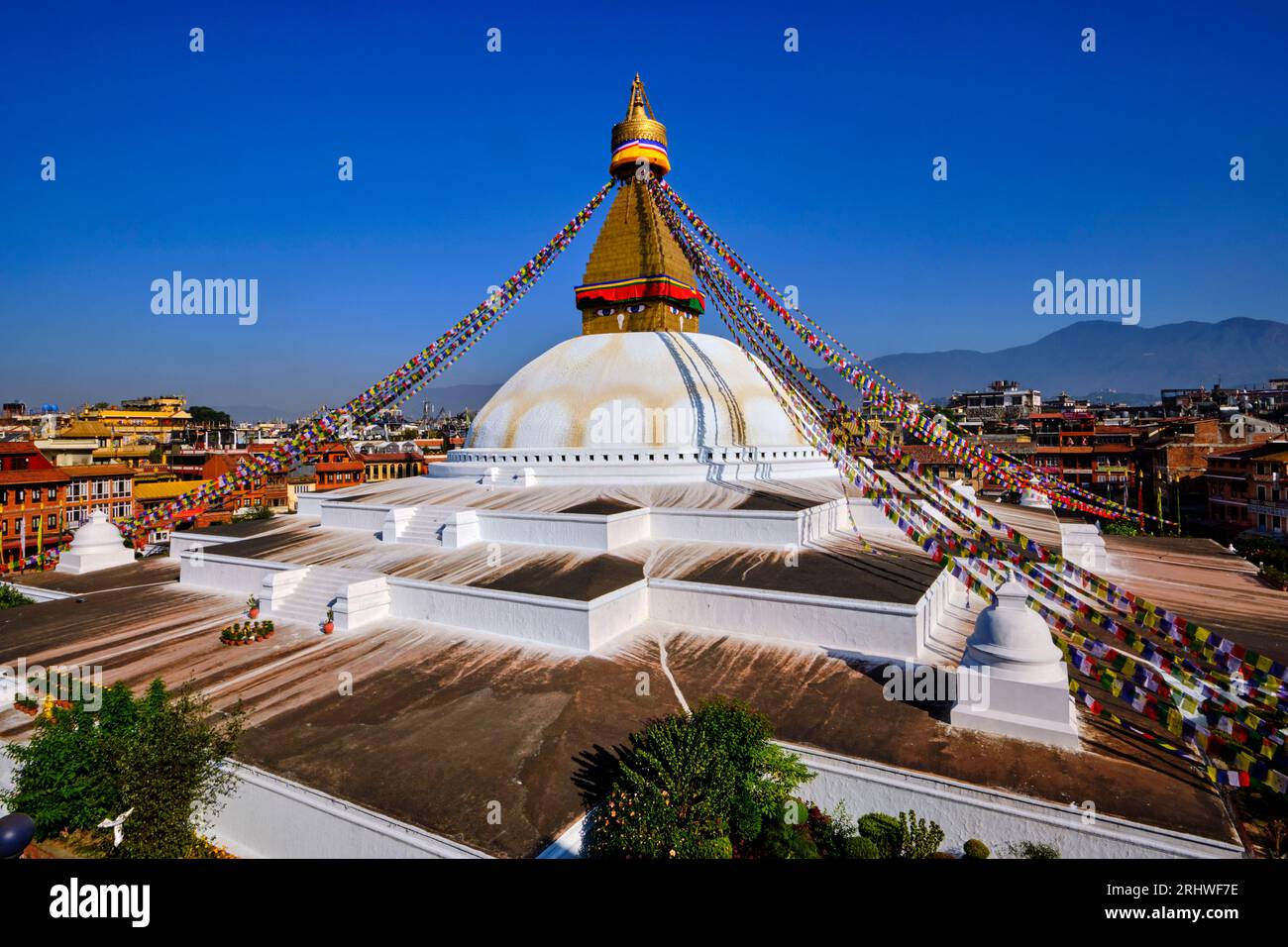 Nepal, Kathmandu valley, Buddhist stupa of Bodnath Stock Photo - Alamy