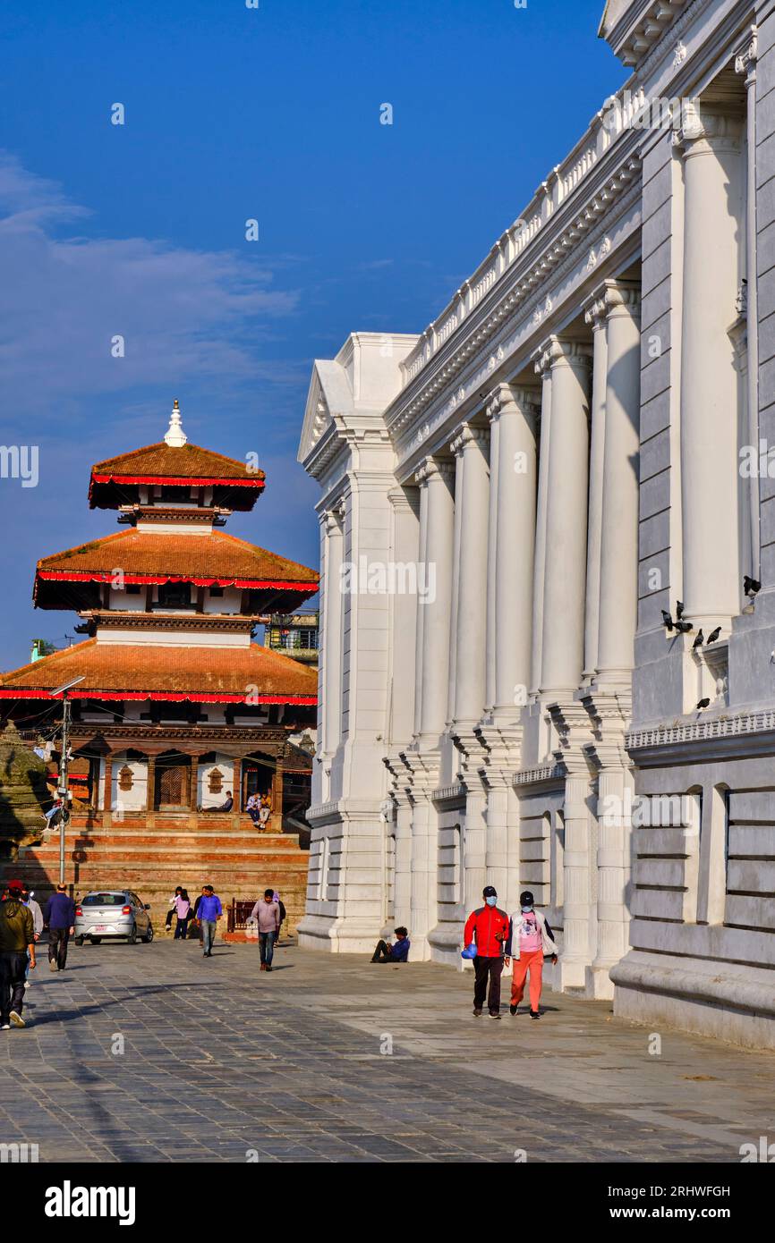 Nepal, Kathmandu valley, Kathmandu, Durbar Square and Basantapur square ...