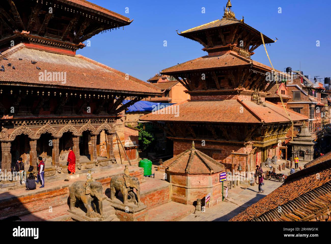 Nepal, Kathmandu valley, Newar city of Patan, Durbar Square Stock Photo ...