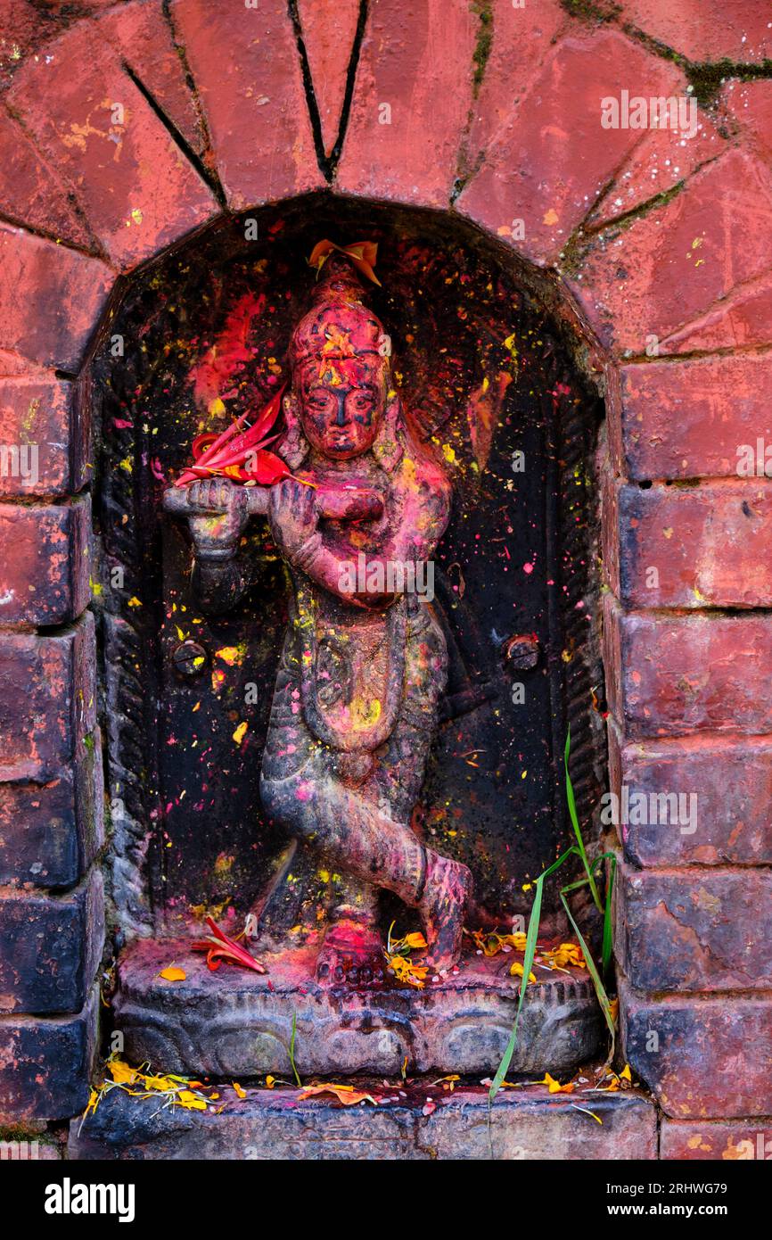 Nepal, Kathmandu valley, Panauti newar village, Bansha Gopal Krishna ...