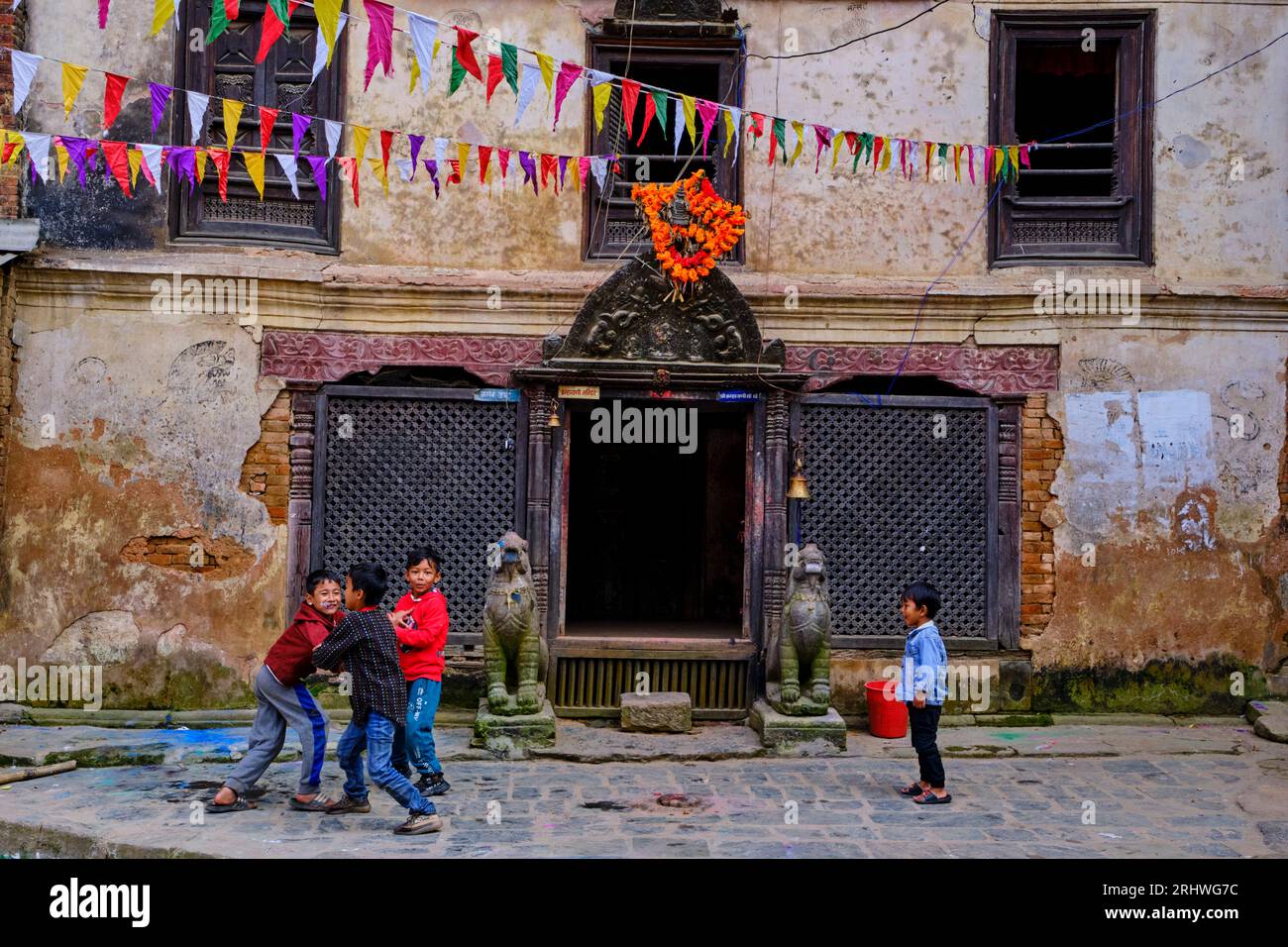 Nepal, Kathmandu valley, Panauti newar village Stock Photo - Alamy