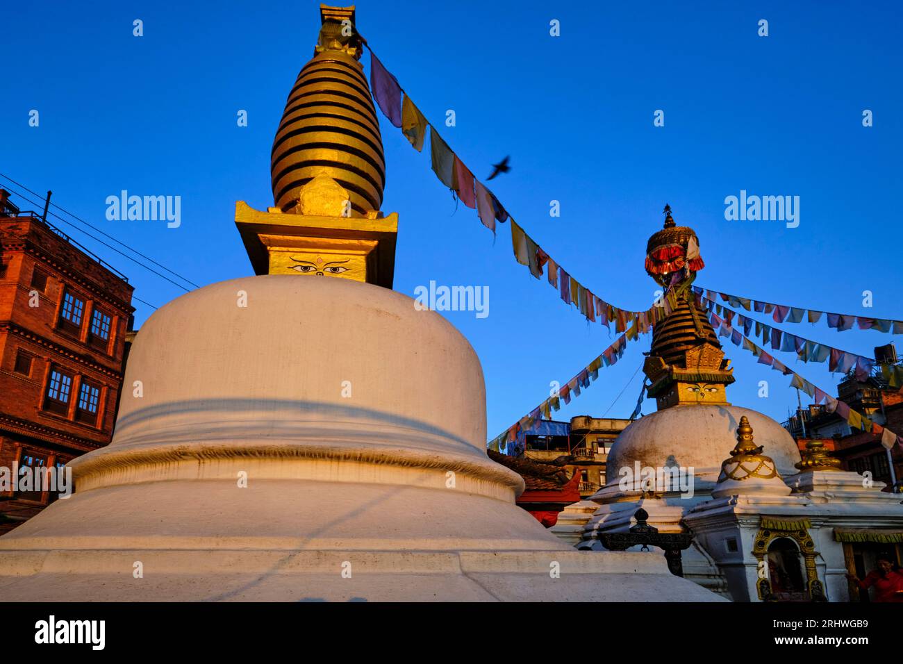 Nepal, Kathmandu valley, Newar city of Patan, Buddhist stupa of Ashok ...