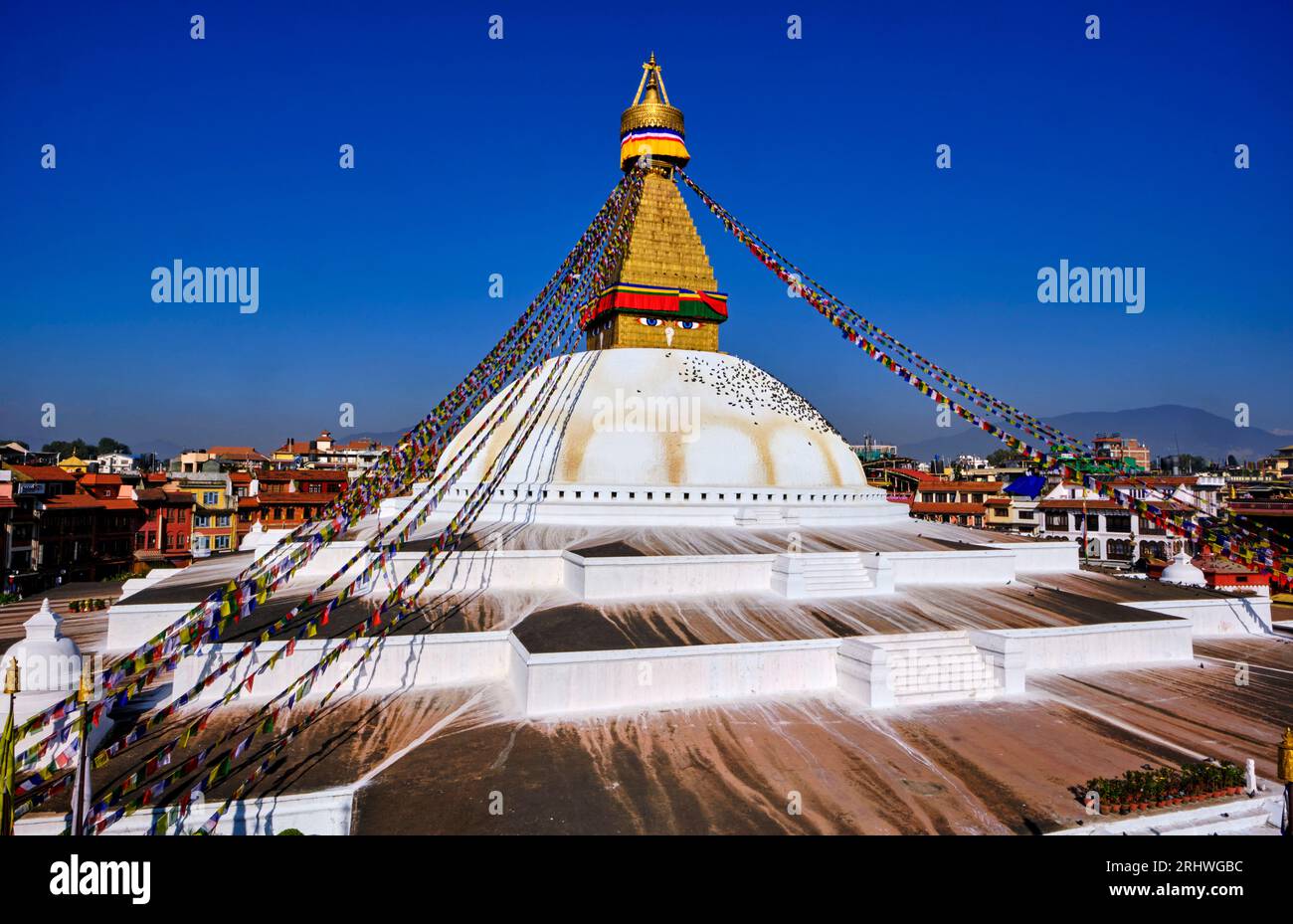 Nepal, Kathmandu valley, Buddhist stupa of Bodnath Stock Photo - Alamy