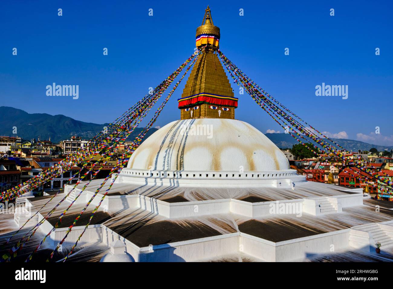 Nepal, Kathmandu valley, Buddhist stupa of Bodnath Stock Photo - Alamy