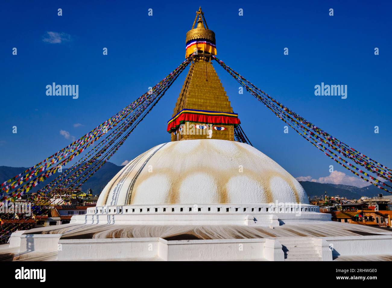 Nepal, Kathmandu valley, Buddhist stupa of Bodnath Stock Photo - Alamy