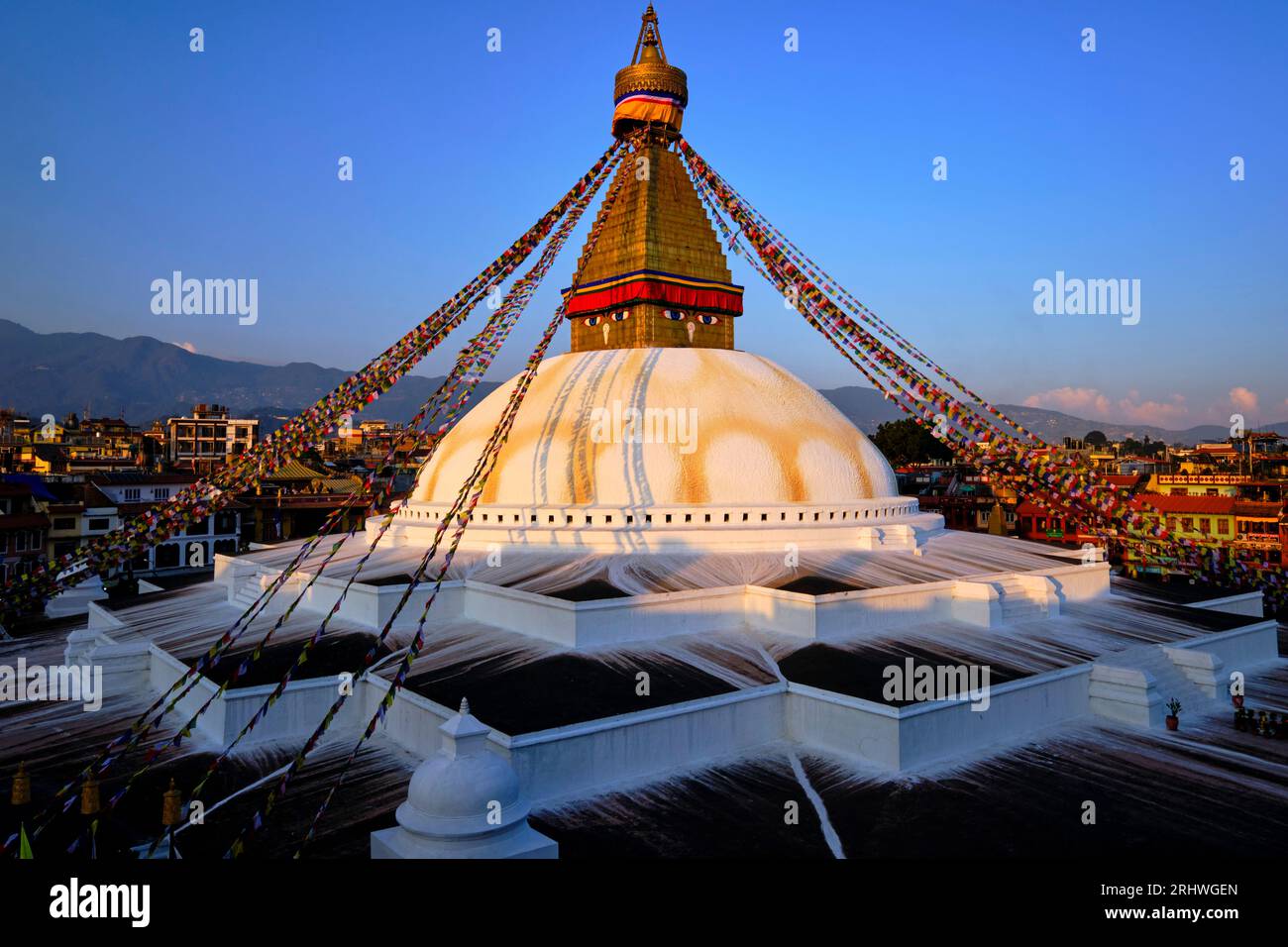Nepal, Kathmandu valley, Buddhist stupa of Bodnath Stock Photo - Alamy