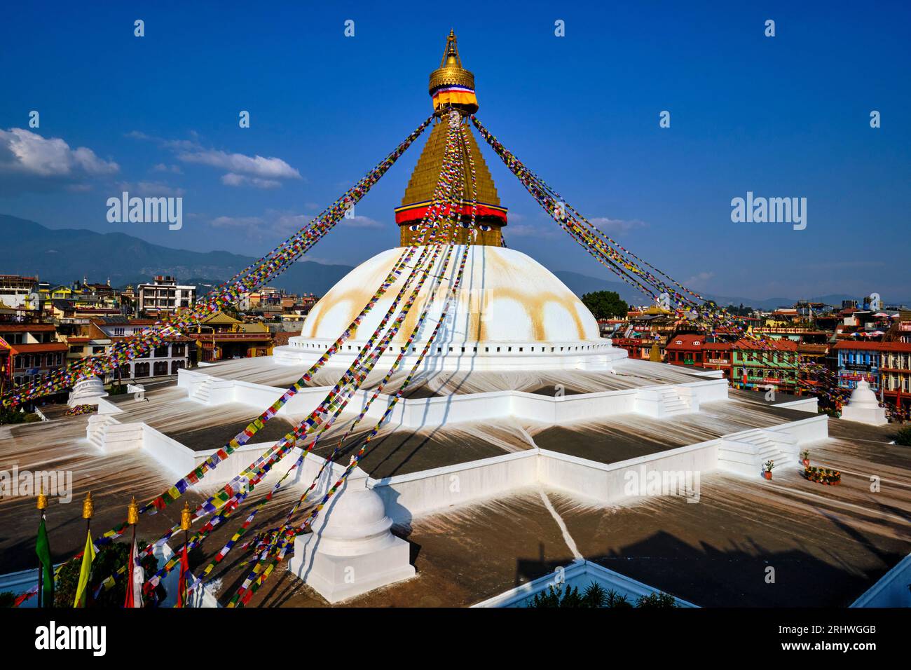 Nepal, Kathmandu valley, Buddhist stupa of Bodnath Stock Photo - Alamy